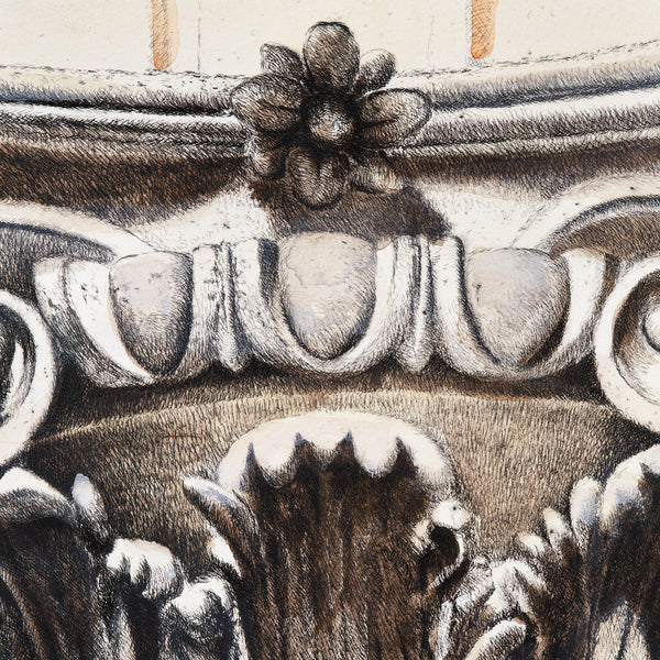 Capital Etching with Handmade Frame - The Sunny Artisan